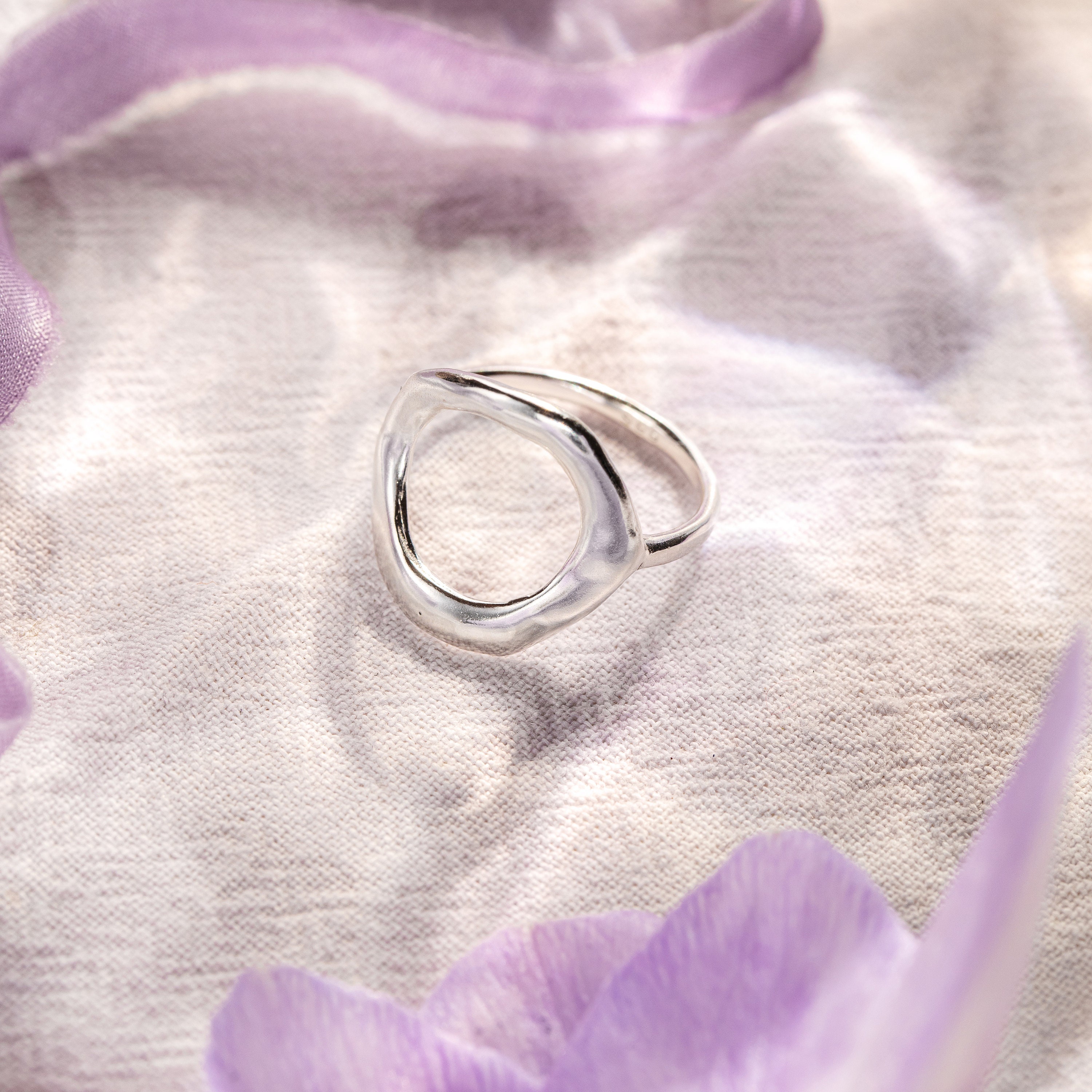 POOL Handmade Circular Statement Ring // Chunky Circle Ring in Brass ...