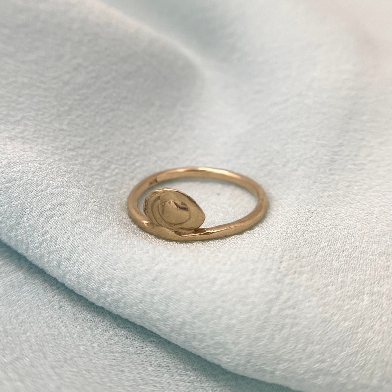 ORACLE Ring // Handmade Cast Stackable Ring in Brass Sterling | Etsy