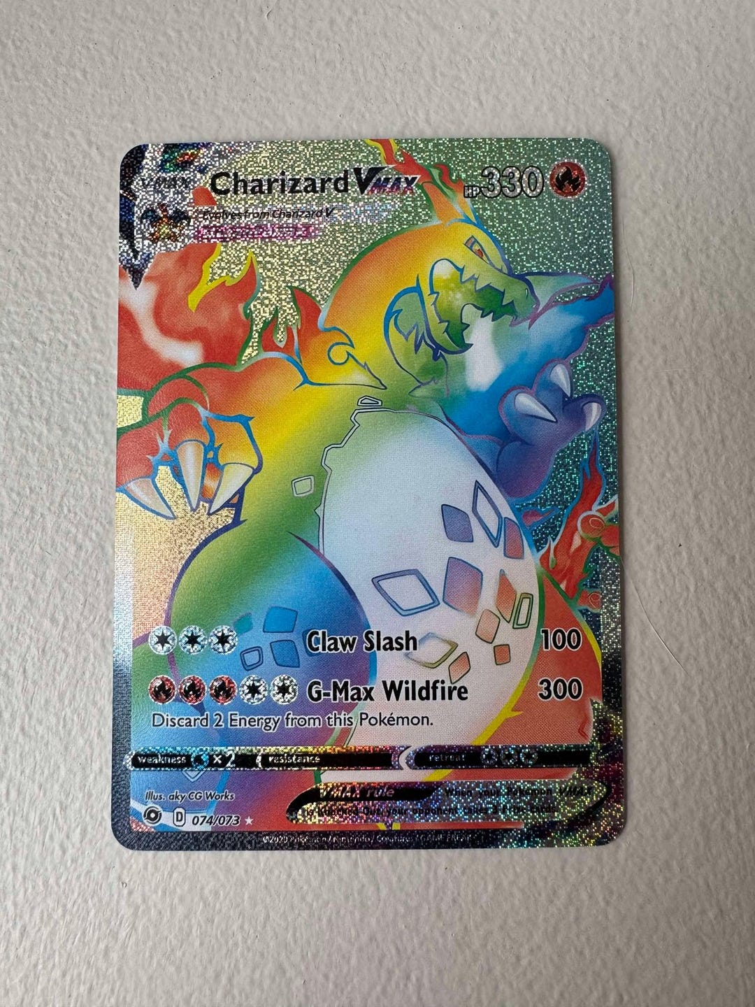 Pokemon Rainbow Charizard VMAX PROXY Card - Etsy UK