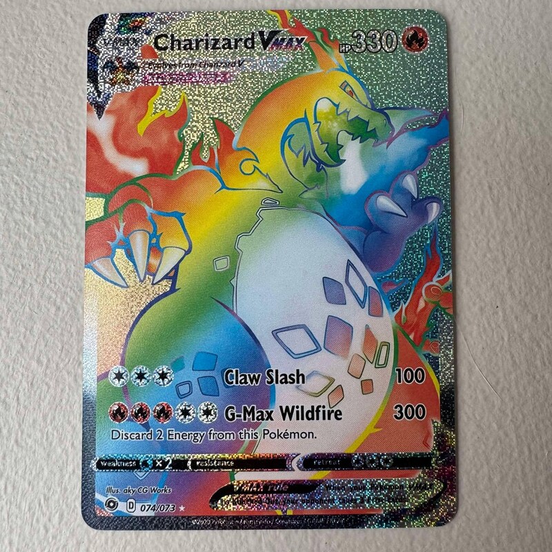 Rainbow Pikachu Vmax - Etsy UK