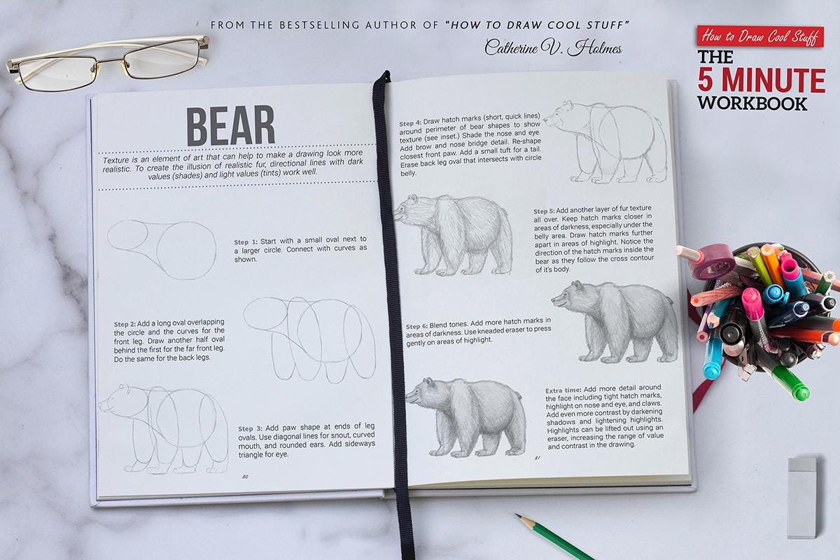 How to Draw Cool Stuff: the 5 Minute Workbook - Etsy UK
