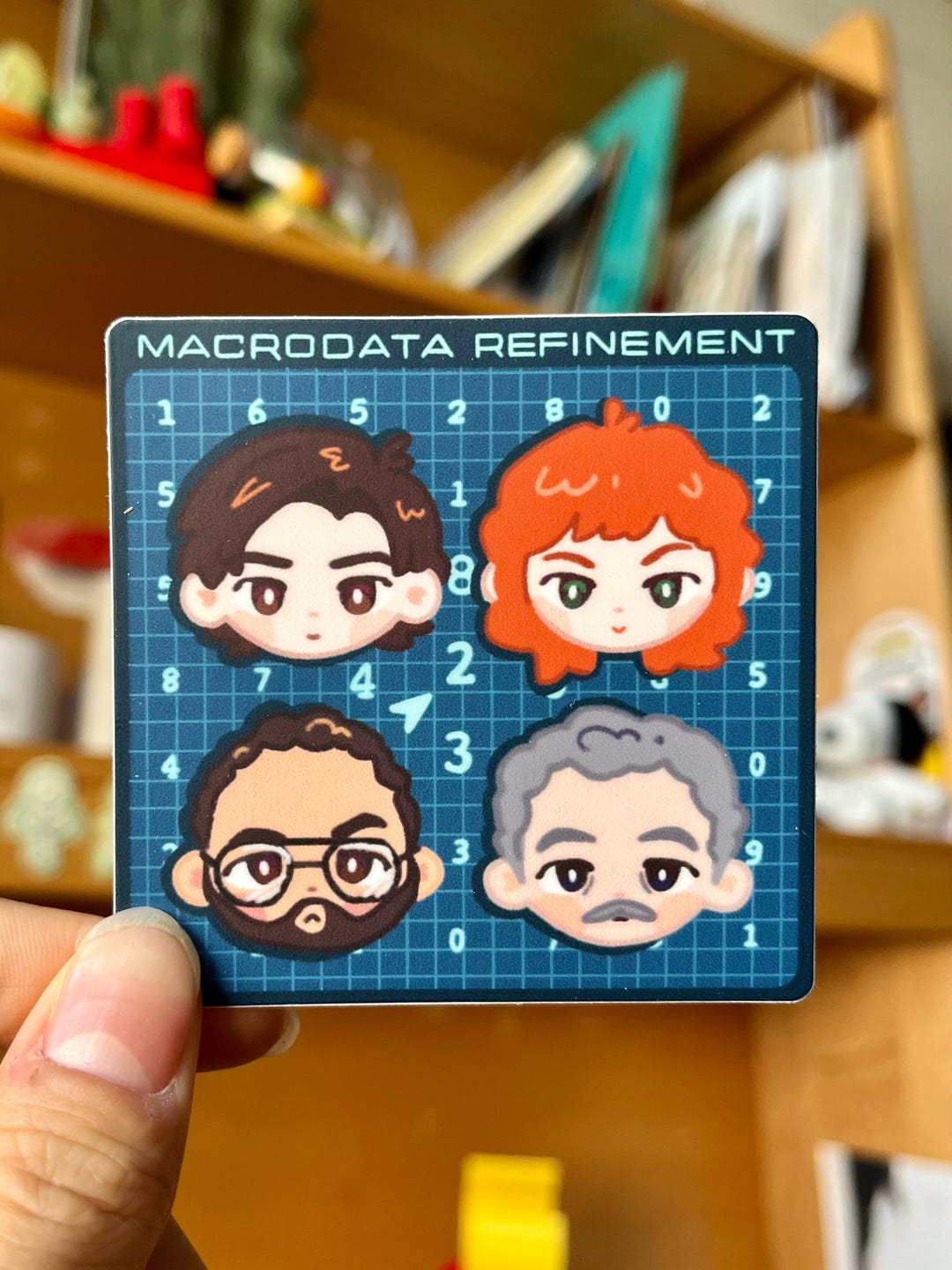 Severance Macrodata Refinement Sticker | MDR Mark S Helly R Iving B ...