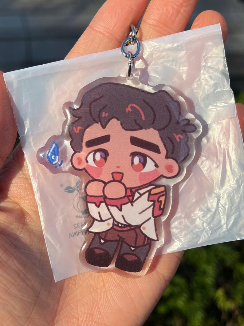 Jayce and Viktor Acrylic Keychain | Arcane Jayvik Jinx Vi Ekko Caitlyn ...