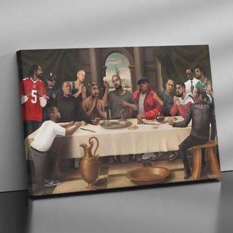 The Last Supper of Rap Legends” Poster – Urban Hip-hop Wall Art, Modern ...