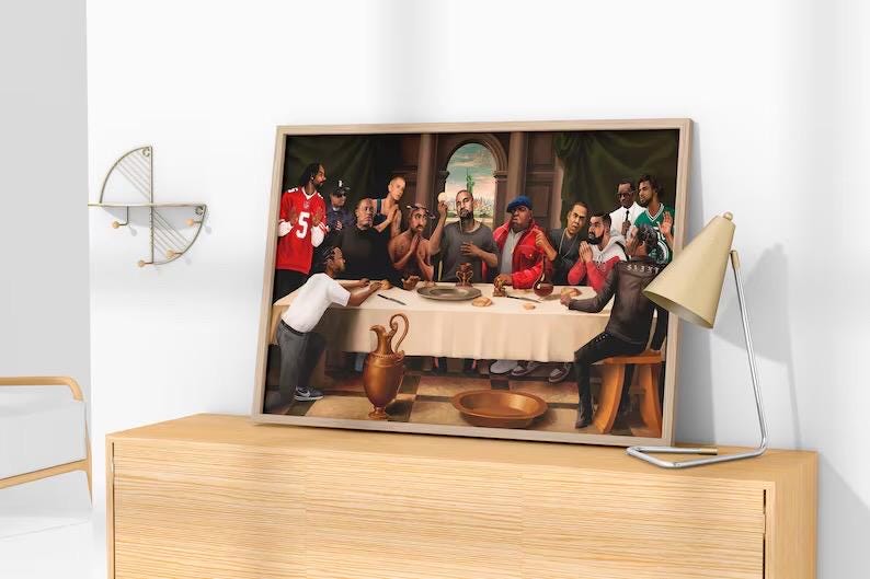 The Last Supper of Rap Legends” Poster – Urban Hip-hop Wall Art, Modern ...
