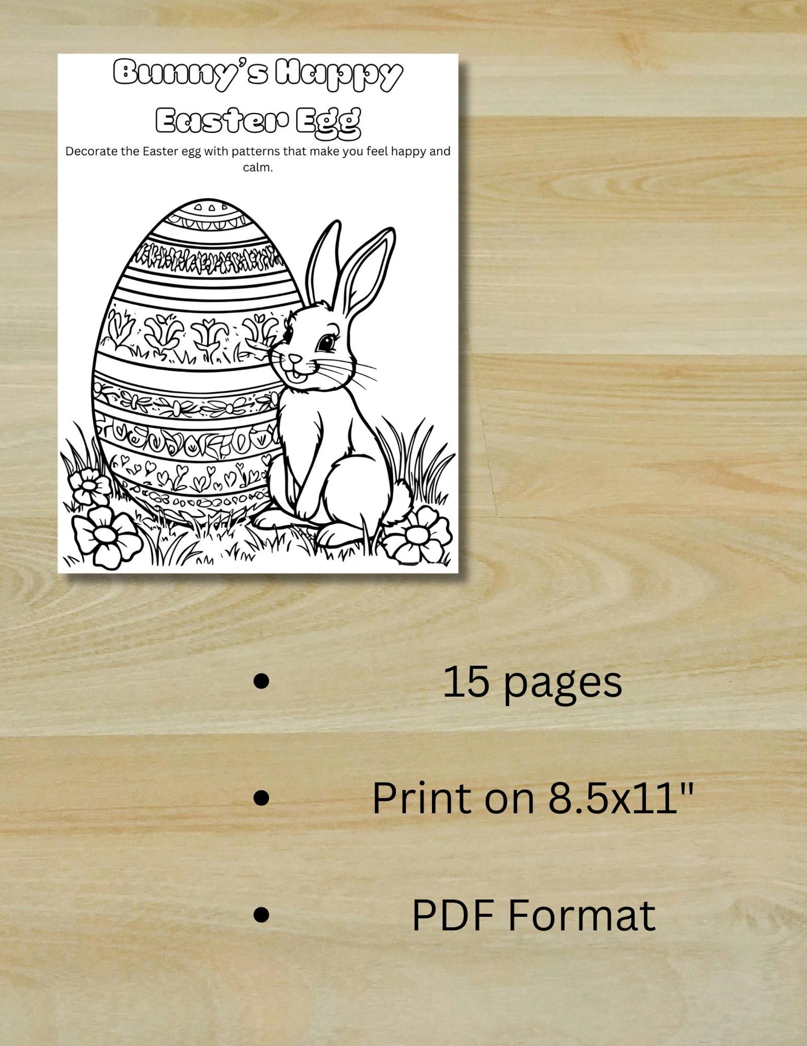 Easter Bunny Coloring Pages | Parents and Teachers | Calming Coloring ...