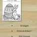 Easter Bunny Coloring Pages | Parents and Teachers | Calming Coloring ...