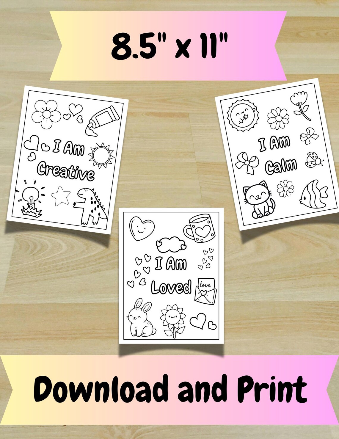 Positive Affirmations Coloring Pages for Kids | Coloring Pages ...