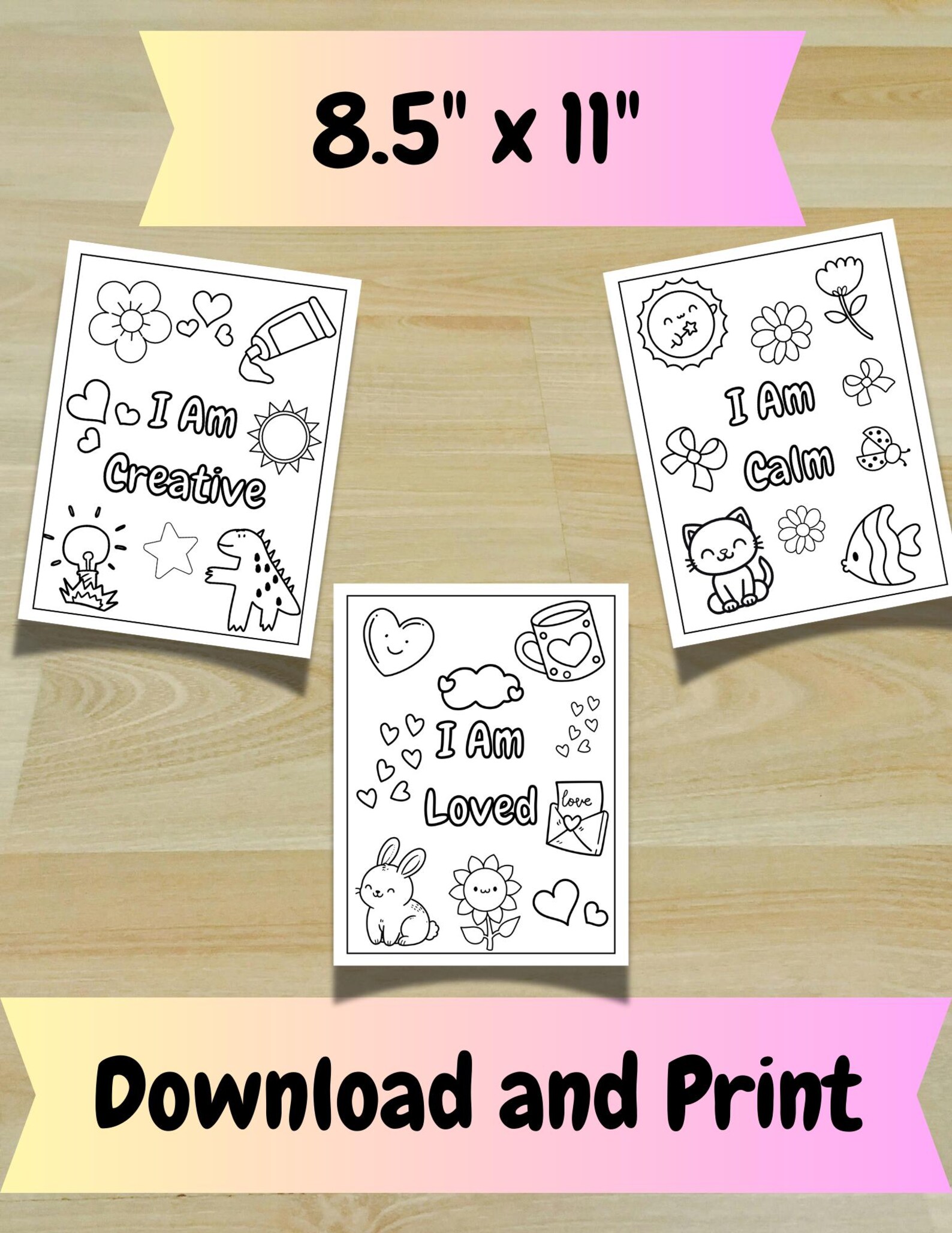 Positive Affirmations Coloring Pages for Kids | Coloring Pages ...