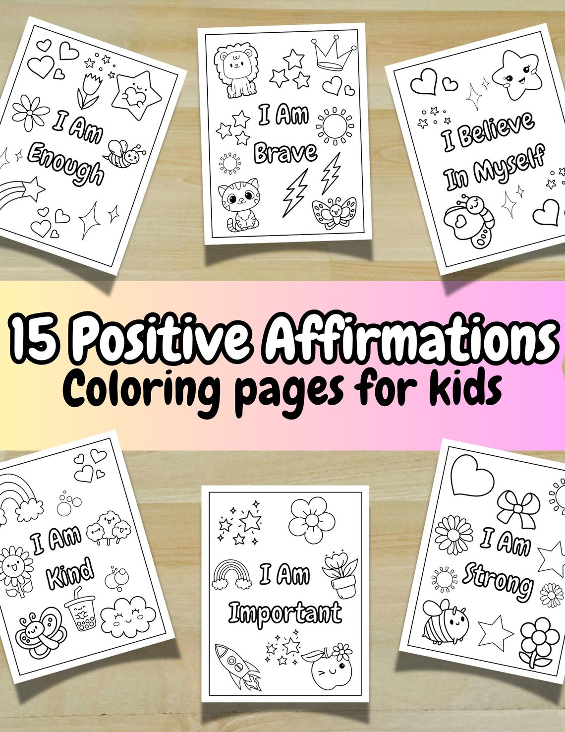 Positive Affirmations Coloring Pages for Kids | Coloring Pages ...