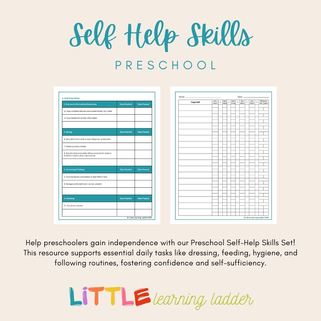 Preschool Self Help Skills | Instant Download | Printable - Etsy