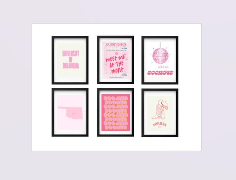 University of Oklahoma Wall Art | Chic & Aesthetic Prints | Cute ...
