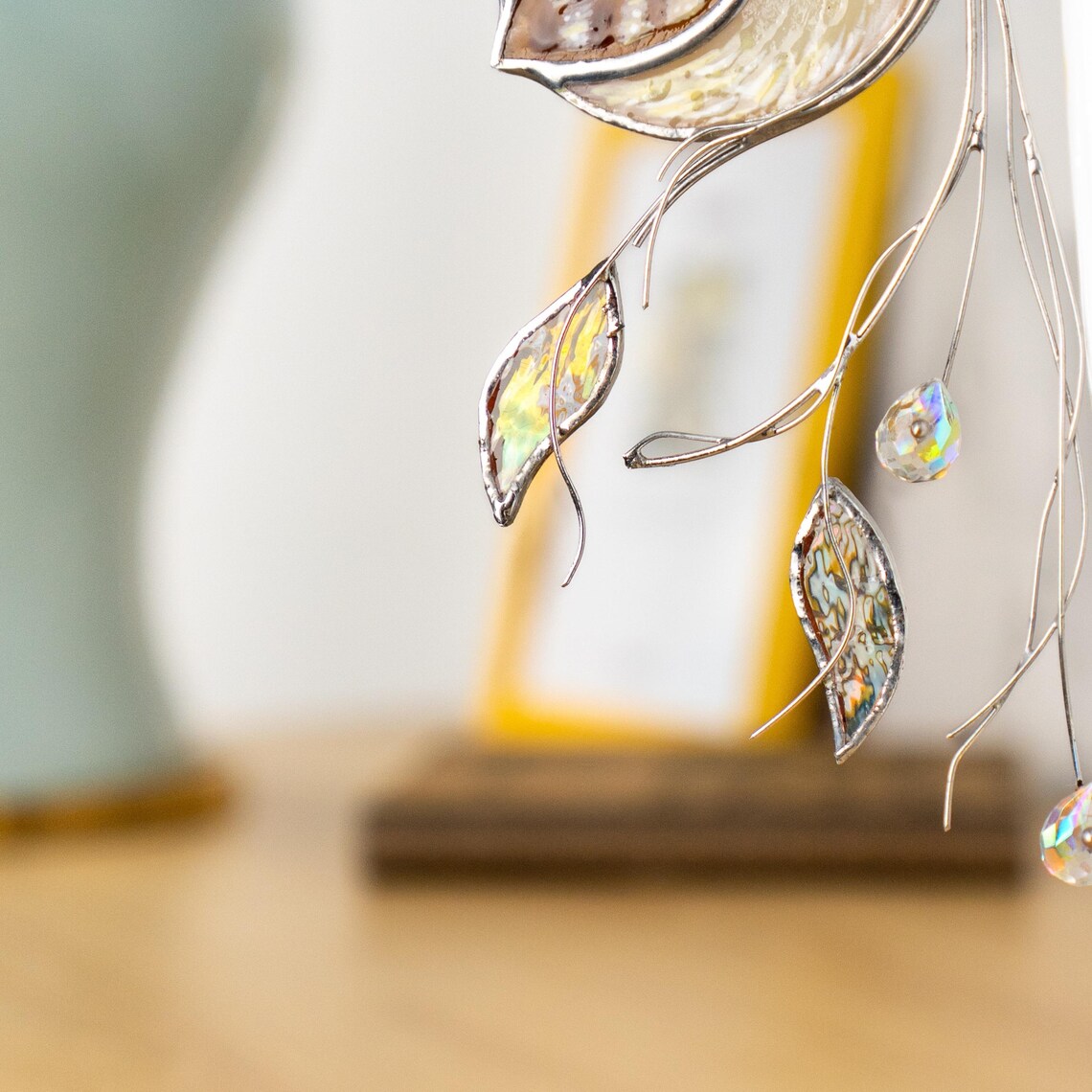Carolina Wren Crystal Suncatcher - Gifts for Mother in Law - Bird Plant ...