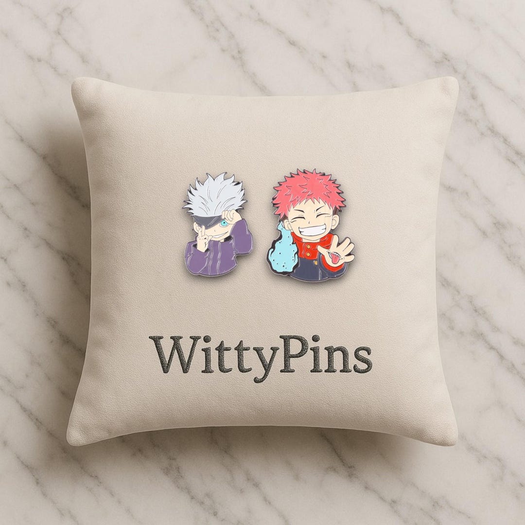 Gojo & Yuji Anime Enamel Pins – Duo Collector Set – Jujutsu-inspired ...
