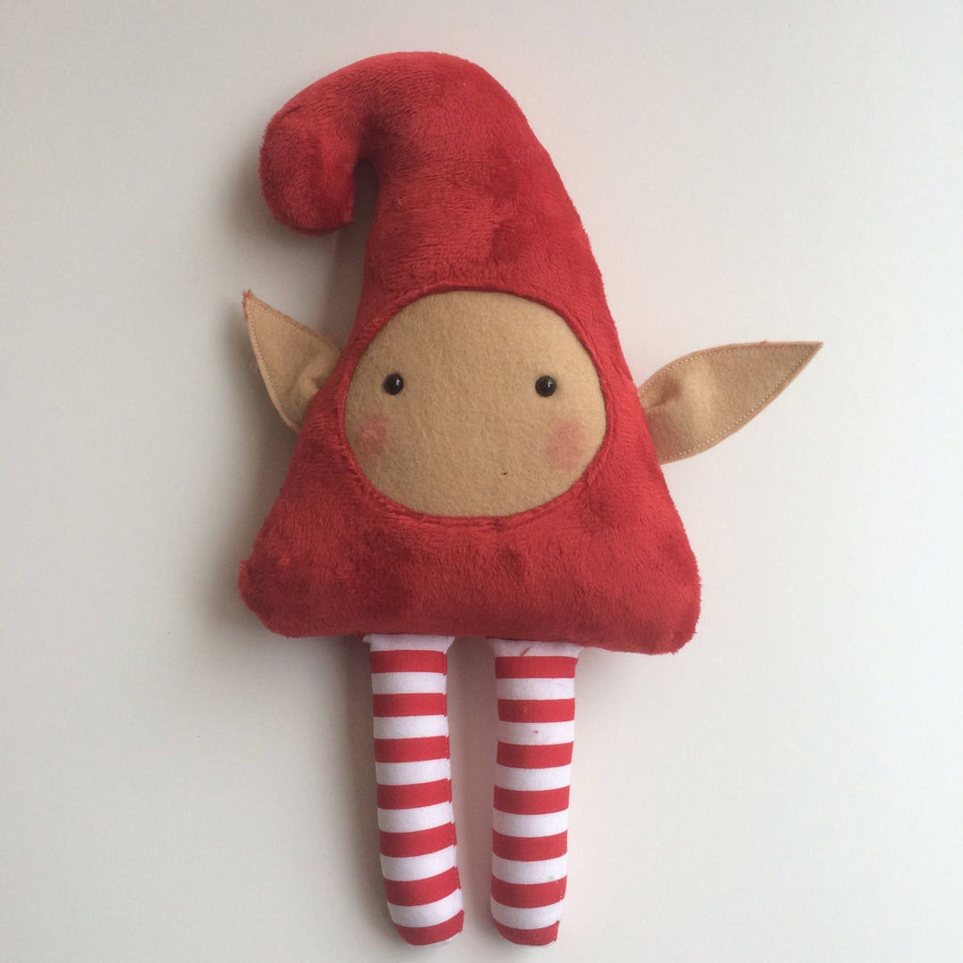 Red Elf Christmas Plush Plushies Plush Toy Soft Toy - Etsy