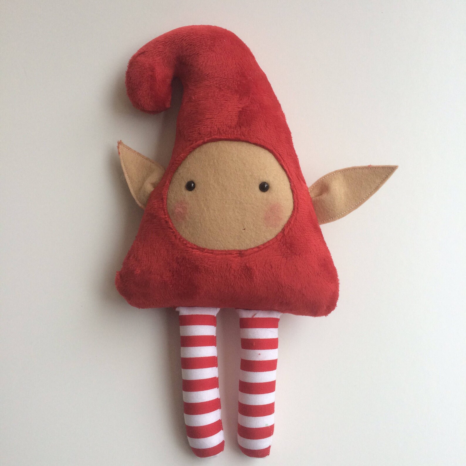 Red Elf Christmas Plush Plushies Plush Toy Soft Toy - Etsy