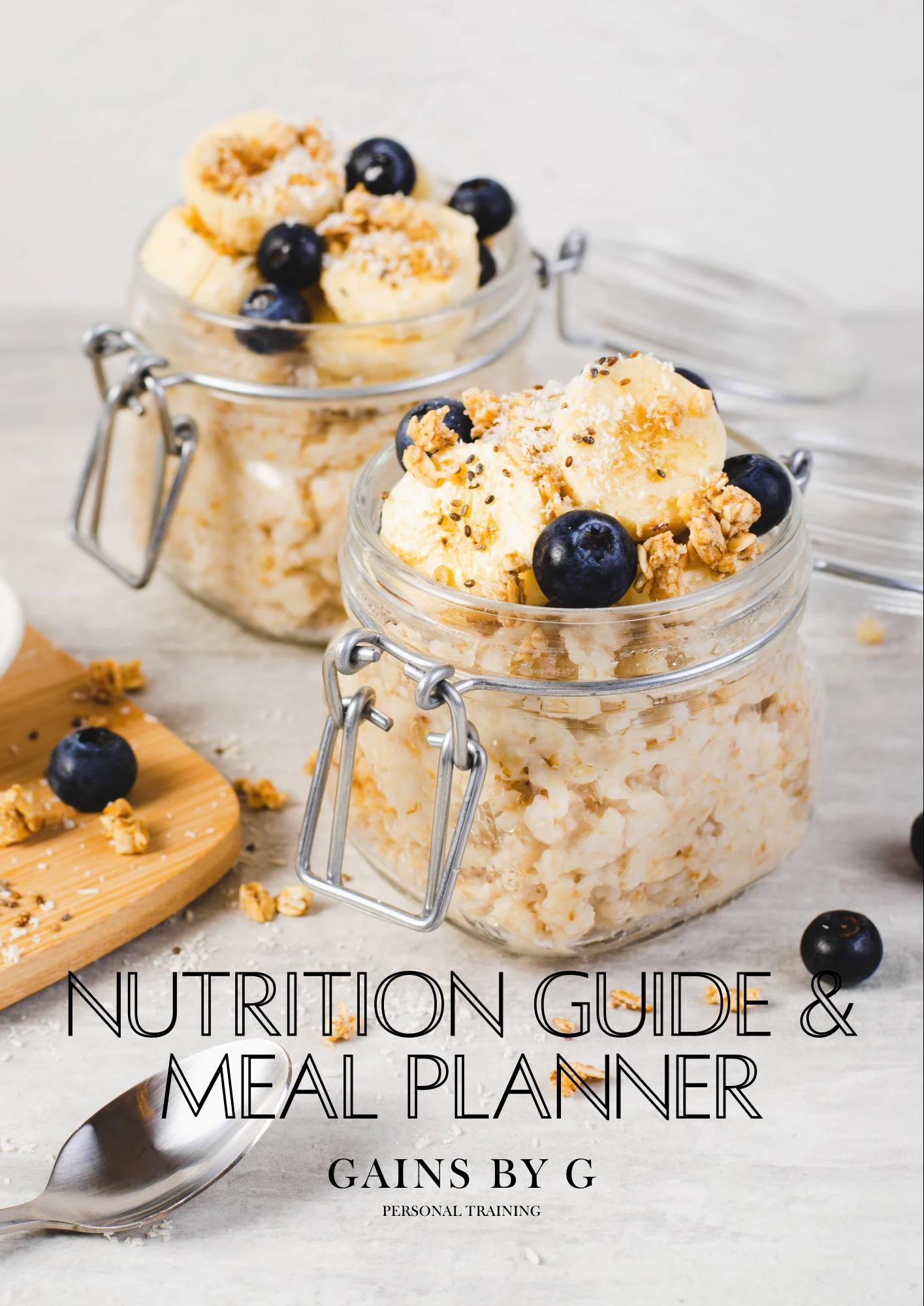 Nutrition Guide & Meal Planner | Healthy Eating Made Simple - Etsy