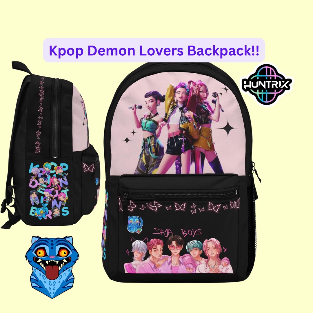 Huntrix Kpop Butterfly Hunters Back to School Backpack Rumi Kpop - Etsy ...