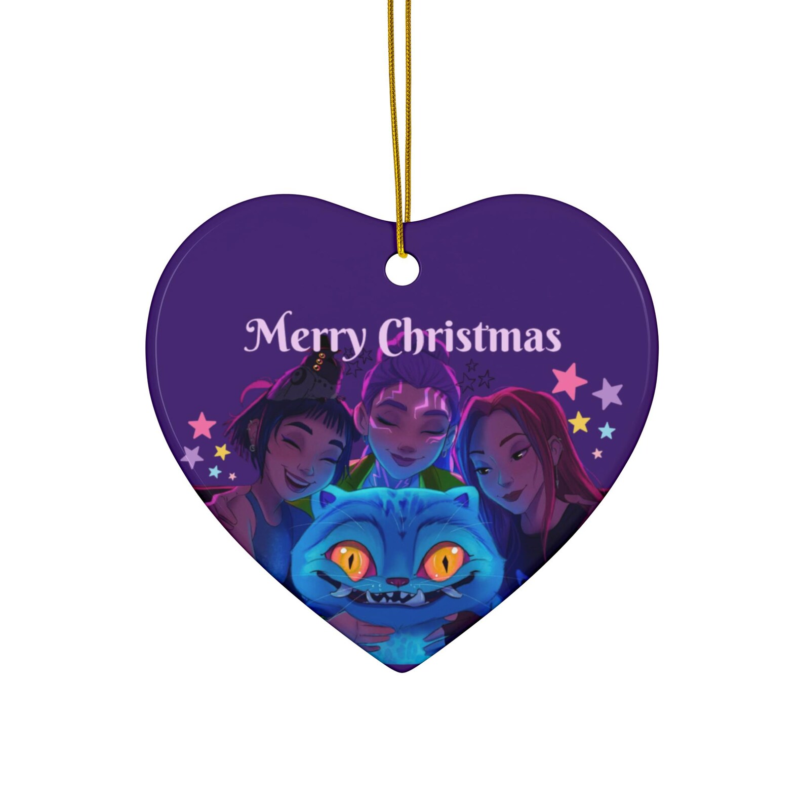 Kpop Demon Hunters | Huntrix and Derpy | Customizable | Holiday Ceramic ...