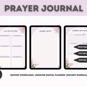 Printable Prayer Journal: Spiritual Growth & Reflection (PDF Print) - Etsy