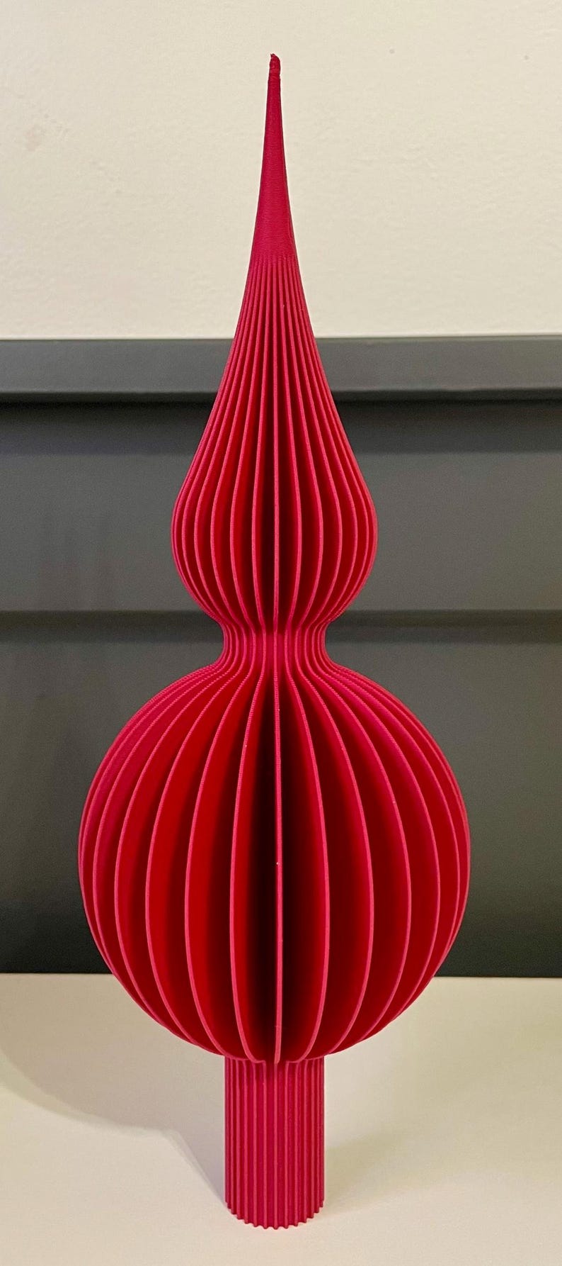 Christmas Tree Topper 3D Printed – Modern Minimalist Holiday Decor ...