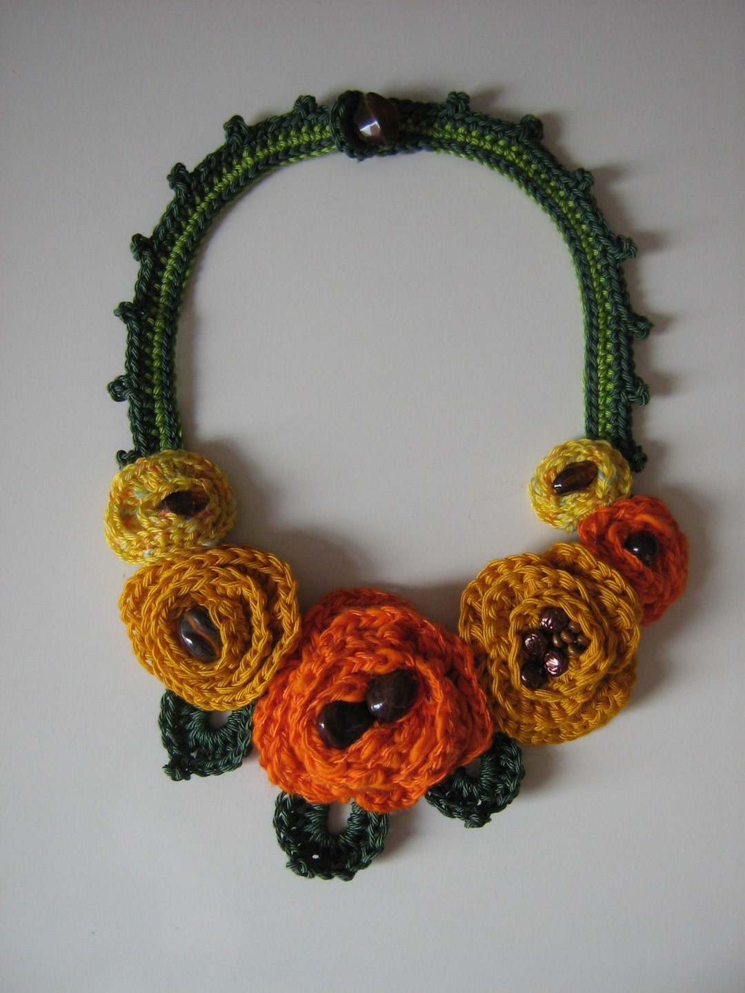 Crochet Necklace - Etsy