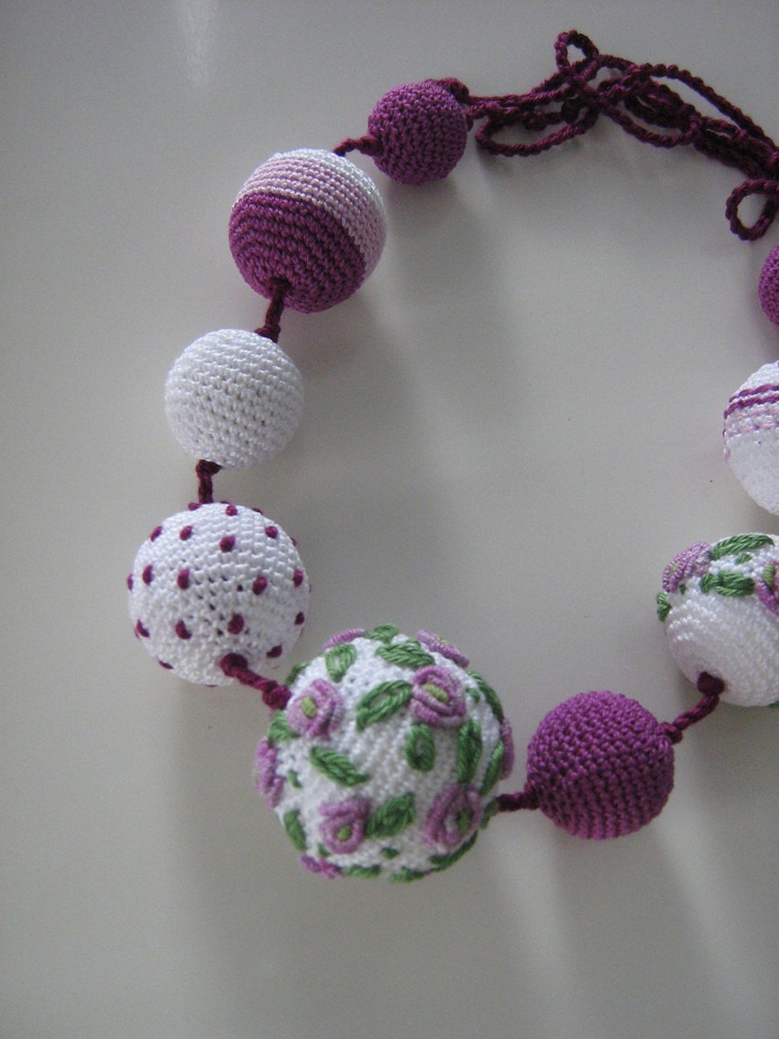 Crochet Necklace - Monami - Etsy