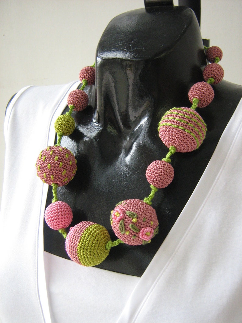 Crochet Necklace Monami - Etsy