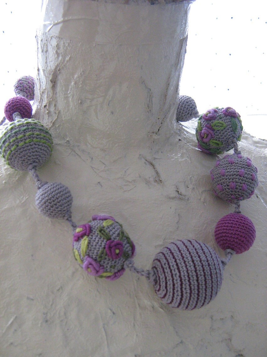 Crochet Necklace - Monami - Etsy