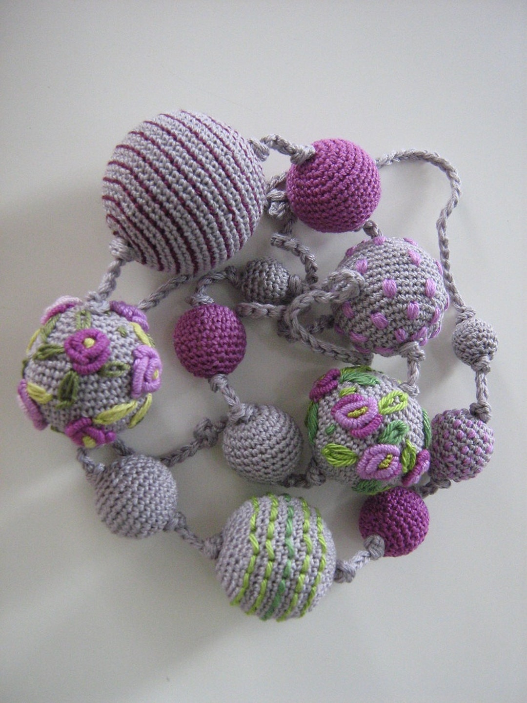 Crochet Necklace - Monami - Etsy