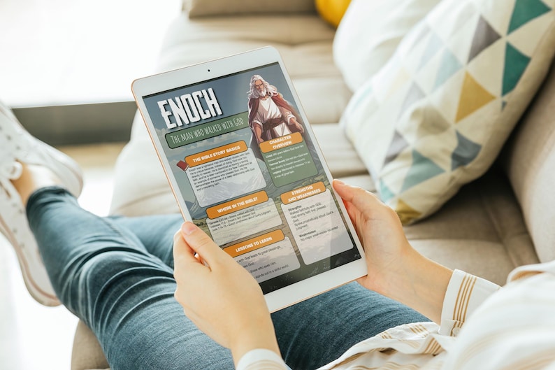 Enoch - the Man Who Walked With God | Kids Bible Fact Sheet and Study ...