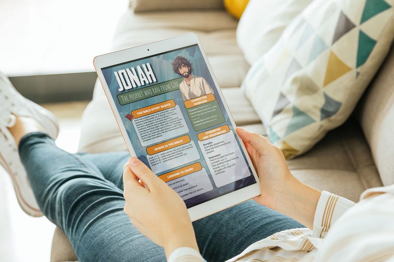 Jonah - the Prophet Who Ran From God | Kids Bible Fact Sheet and Study ...