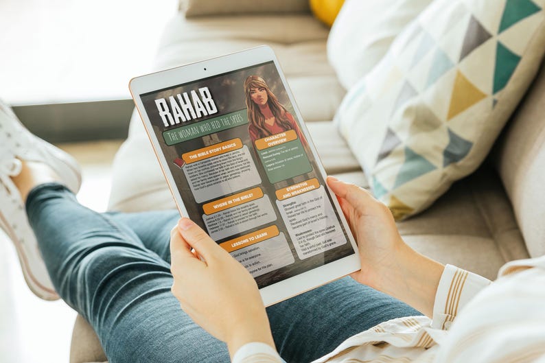 Rahab - the Woman Who Hid the Spies | Kids Bible Fact Sheet and Study ...