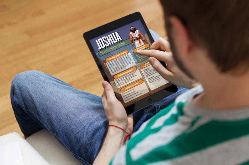 Joshua - the Conqueror of Canaan | Kids Bible Fact Sheet and Study ...