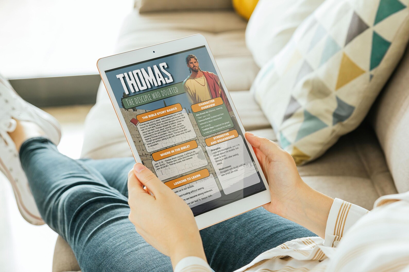 Thomas - the Disciple Who Doubted | Kids Bible Fact Sheet and Study ...