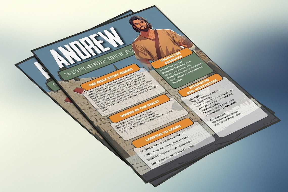 Andrew - the Disciple Who Brought Others to Jesus | Kids Bible Fact ...