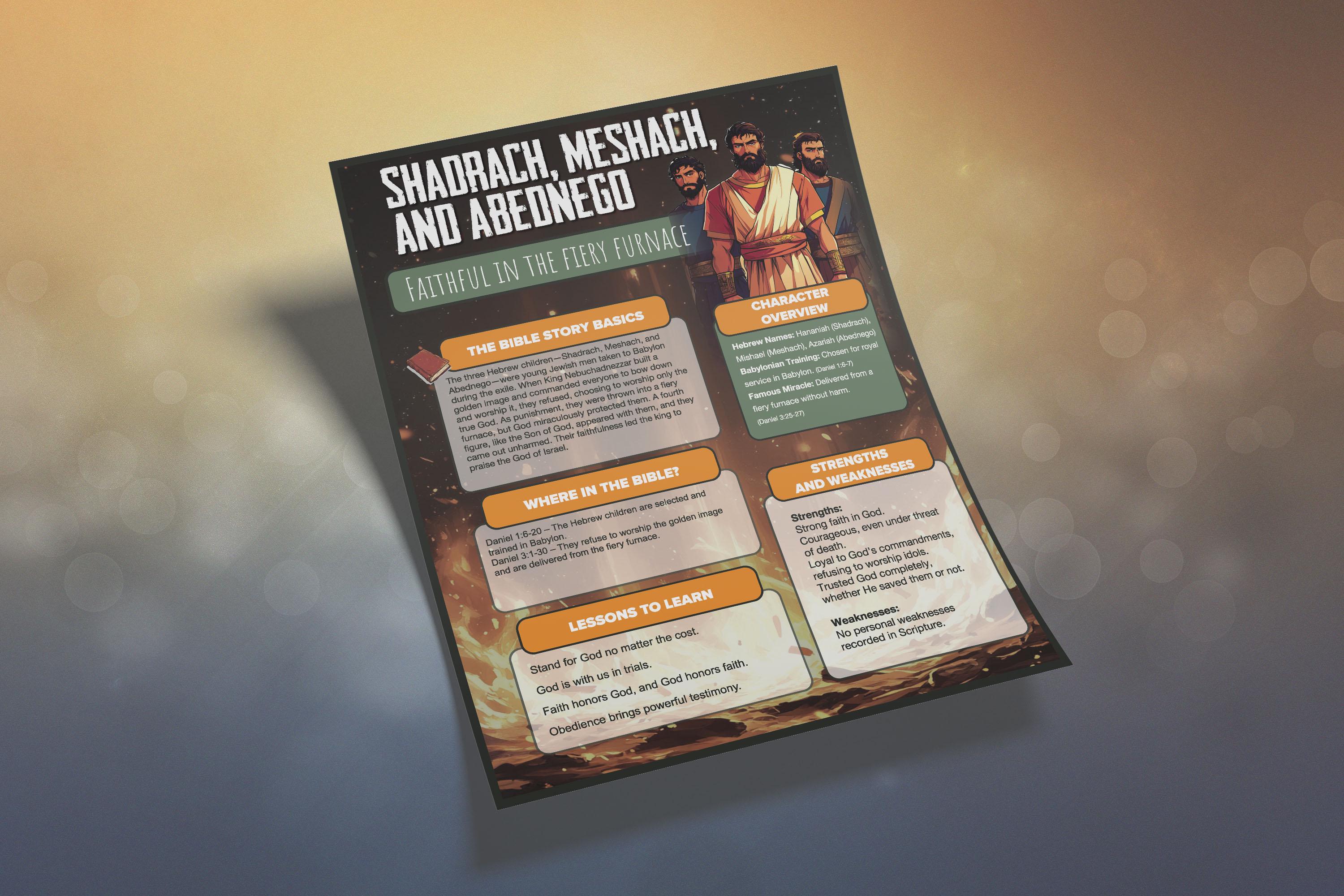 Shadrach, Meshach, and Abednego - the Three Hebrew Children | Kids ...