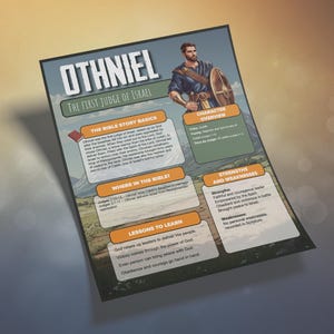 Othniel - the First Judge of Israel | Kids Bible Fact Sheet and Study ...