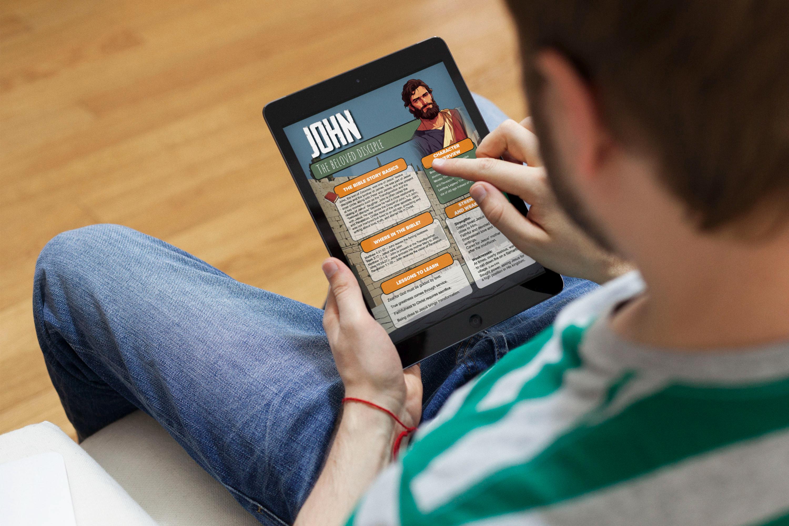 John - the Beloved Disciple | Kids Bible Fact Sheet and Study Guide - Etsy