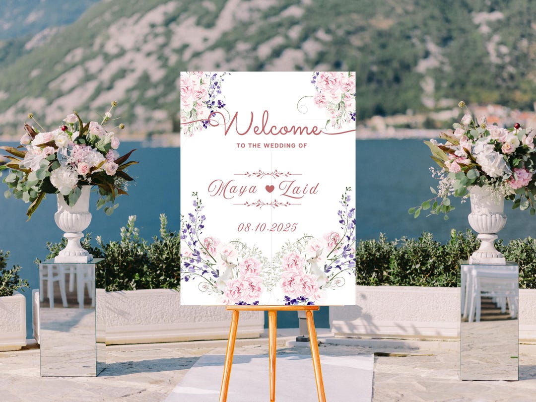 Editable Muslim Wedding Welcome Sign Template Nikkah, Barat, Walima ...