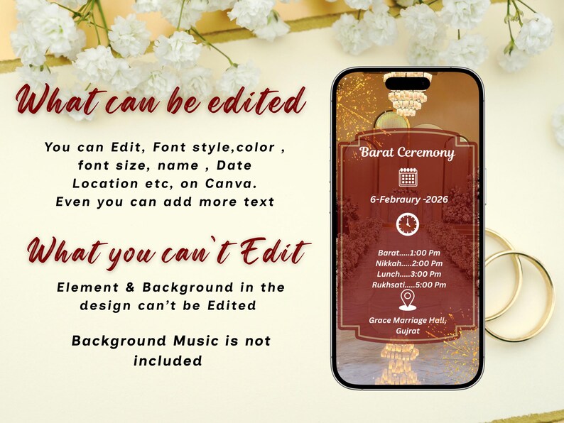 Animated Muslim Wedding Video Invitation Islamic Wedding Invite ...