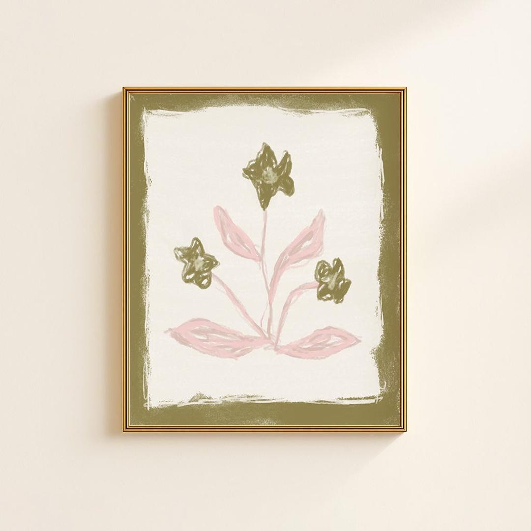 Modern Southern Botanical Print | Grandmillennial Digital Download ...