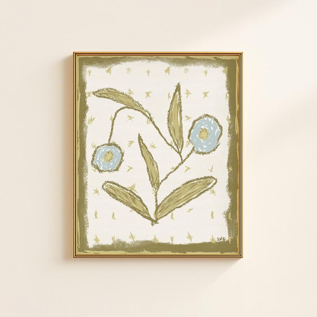 Modern Southern Floral Wall Art | Coastal Grandma Digital Download ...