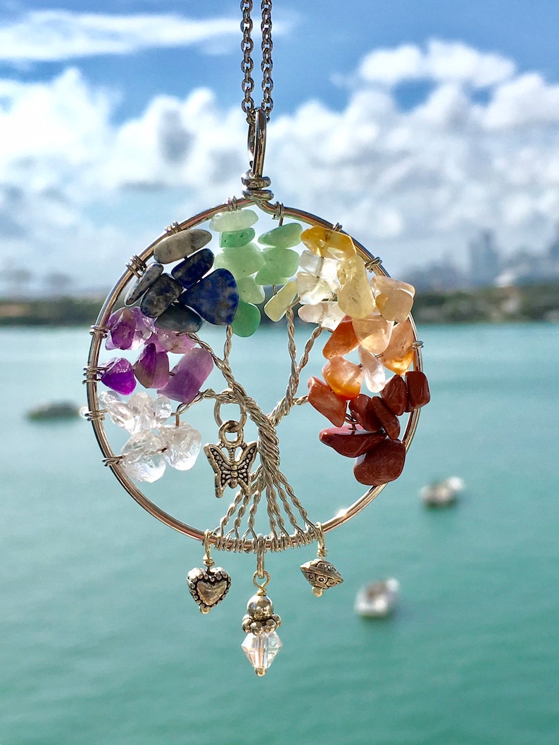 Suncatcher, Tree of Life, Family Tree of Life, Custom Birthstones ...
