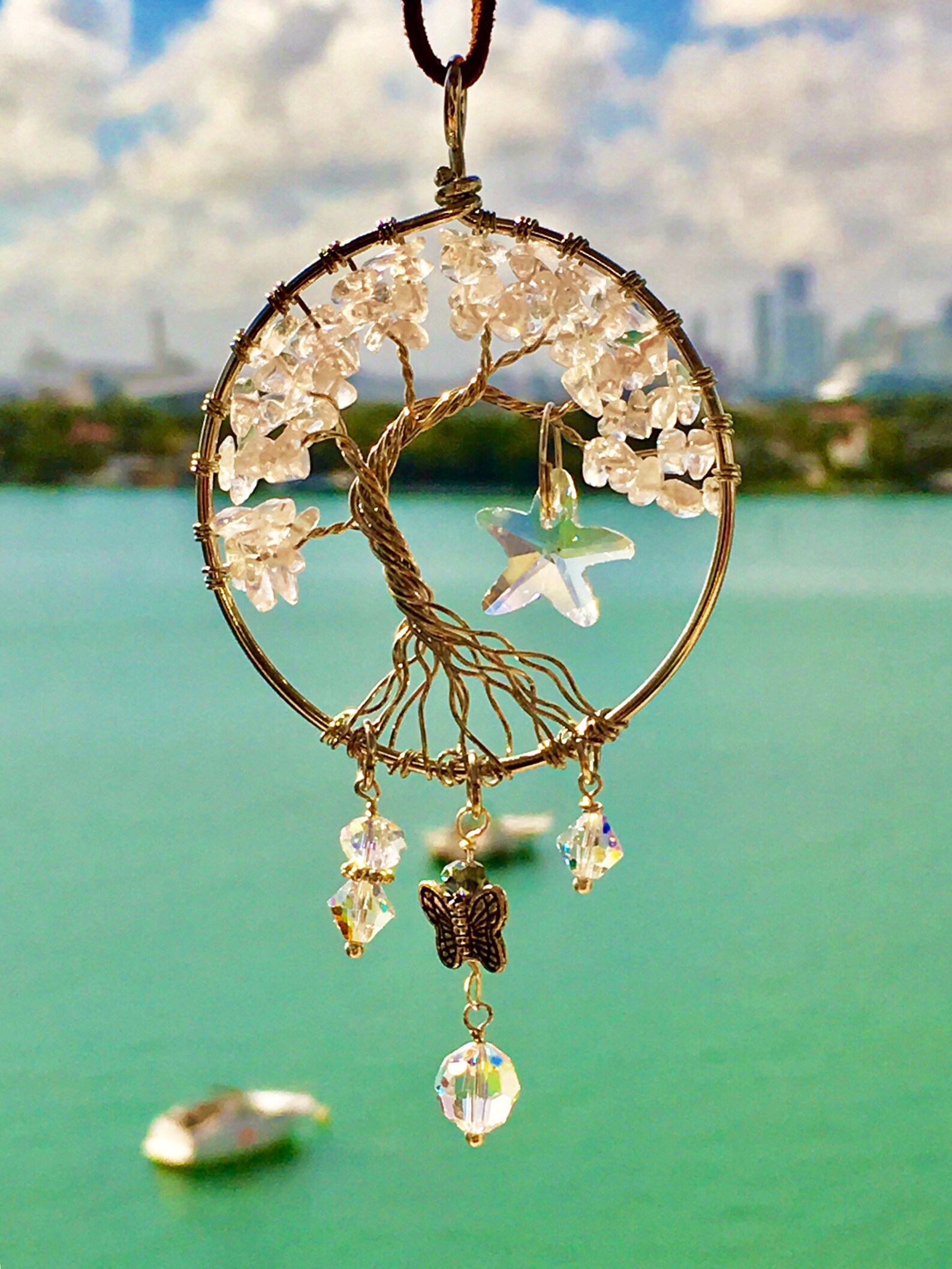 Suncatcher or Pendant Family Tree of Life Custom Made With - Etsy