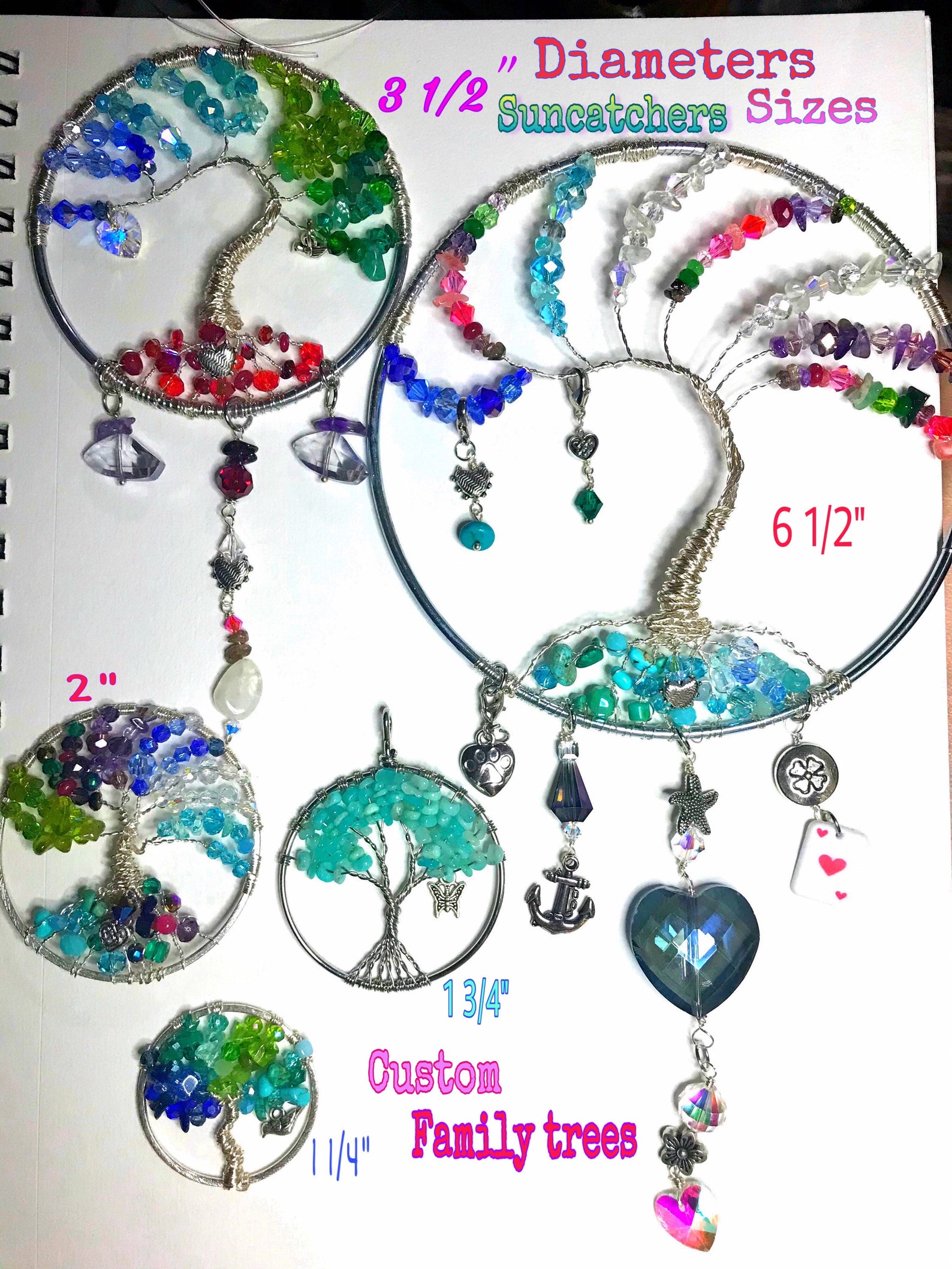 Suncatcher Tree of Life, Remembrance Family Tree, Custom Made With ...