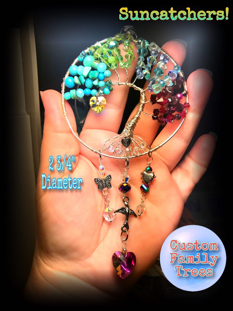 Suncatcher Tree of Life Remembrance Family Tree Family Tree - Etsy