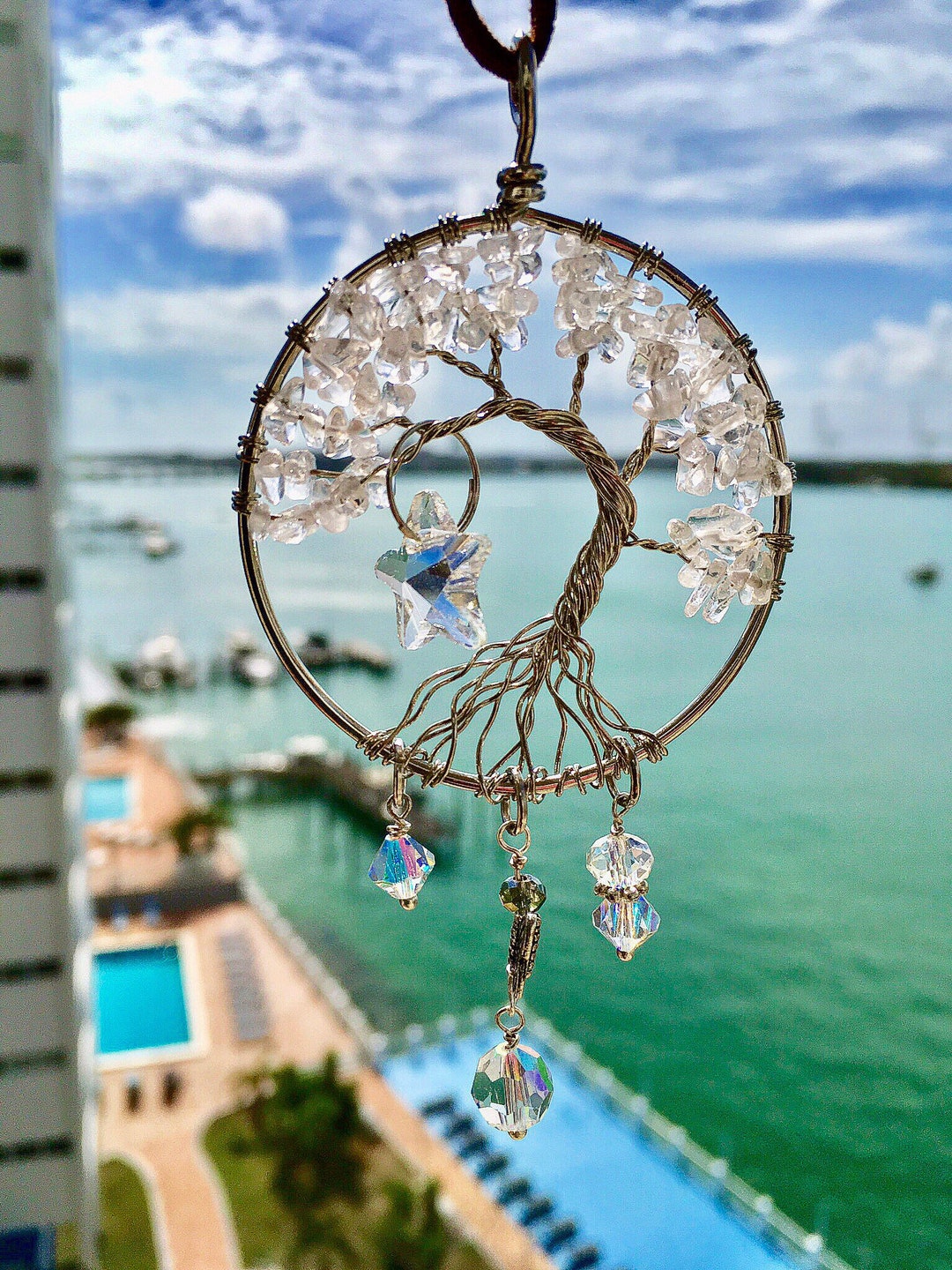 Suncatcher, or Pendant Family Tree of Life, Custom Made With ...