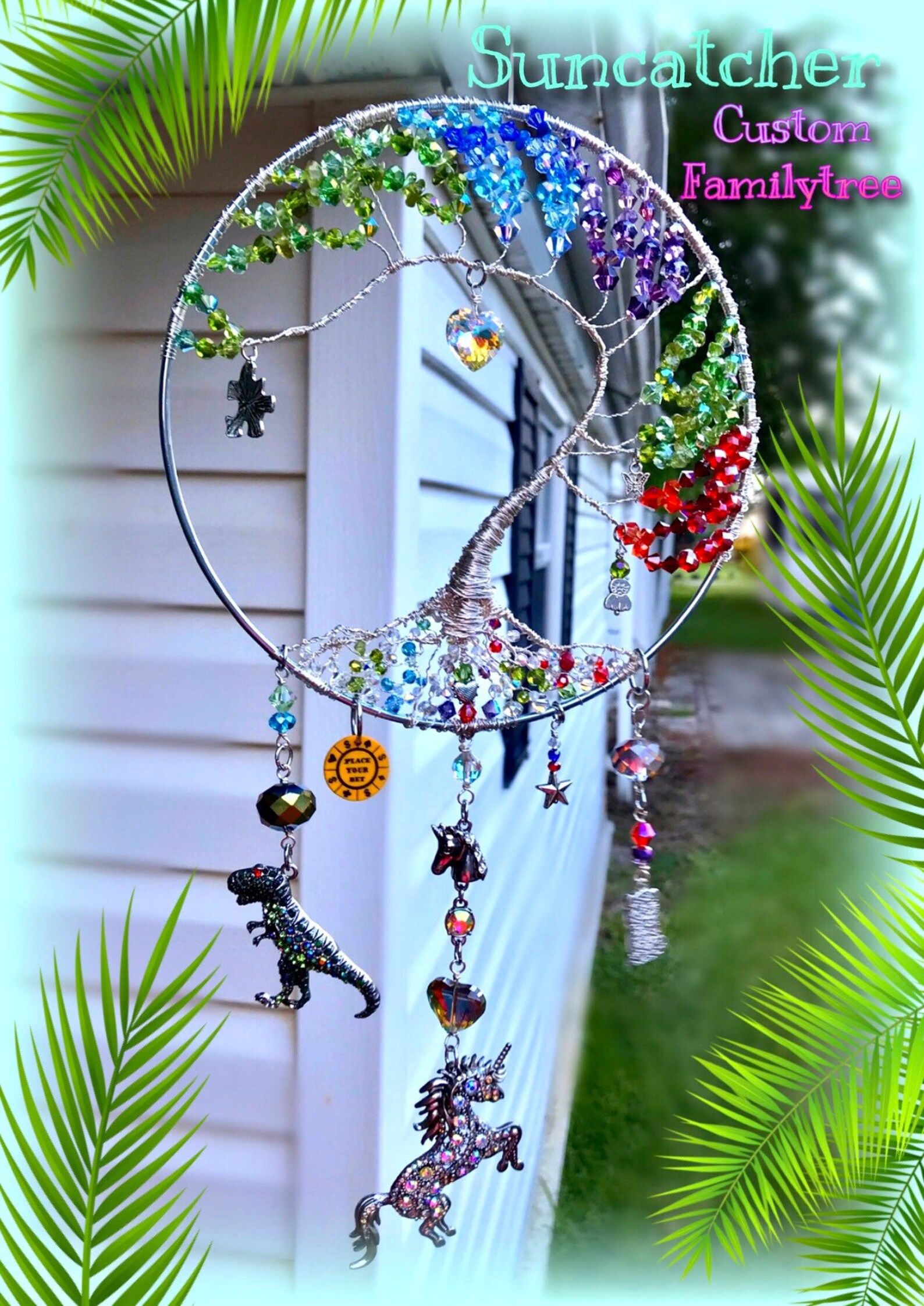 Suncatcher Tree of Life, Remembrance Family Tree, Custom Made With ...