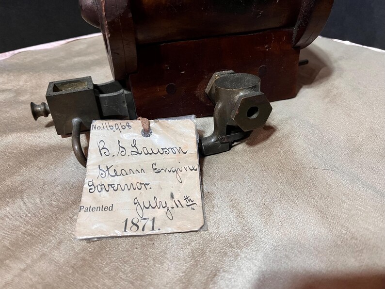 B.S. Lawson Steam Engine Governor Replica. Patented July 11, 1871. - Etsy
